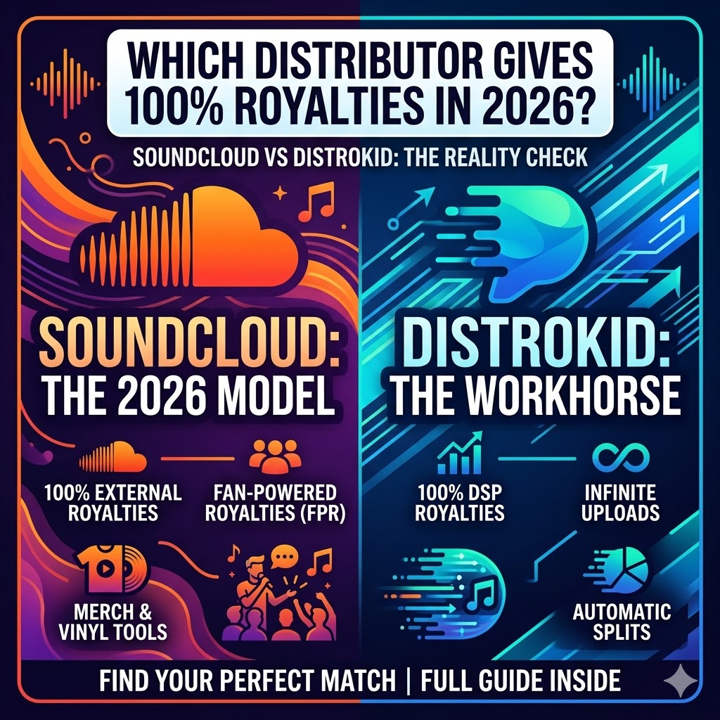 Best Music Distributors for 100% Royalties in 2026: SoundCloud vs ...